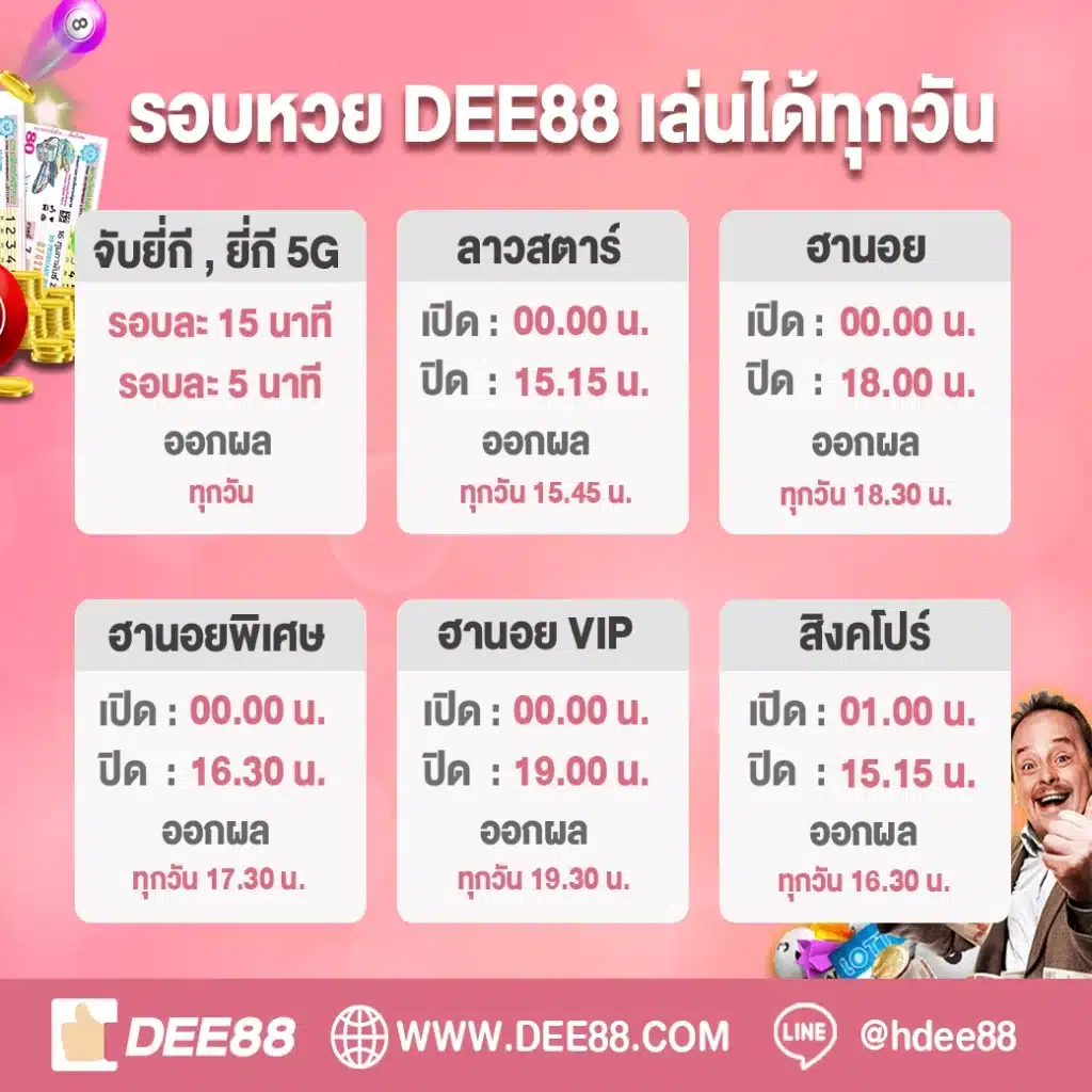 de888 เว็บหวยคุณภาพ ดี88 ไทย ลาว ฮานอย แทงได้ 1 บาท